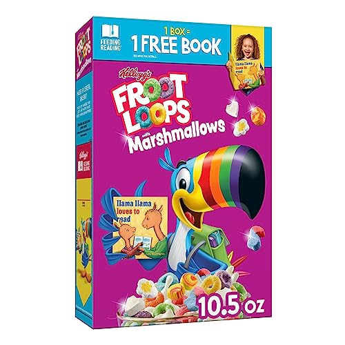 Kellogg's Froot Loops Breakfast Cereal with Marshmallows, Fruit ...