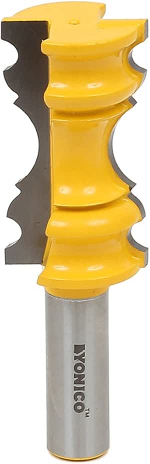 Yonico 16121 2-Inch Chair Rail Molding Router Bit 1/2-Inch Shank ...