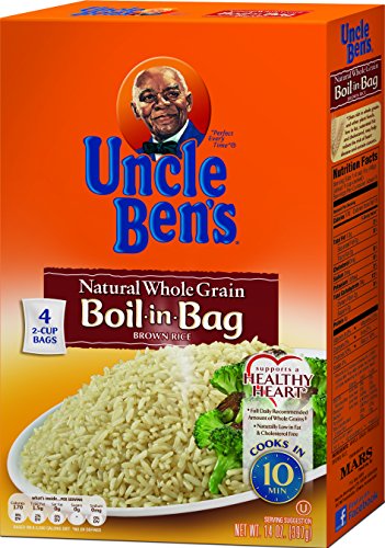 UNCLE BEN'S Boil-In-Bag: Whole Grain Brown Rice, 14 ounces | Pricepulse