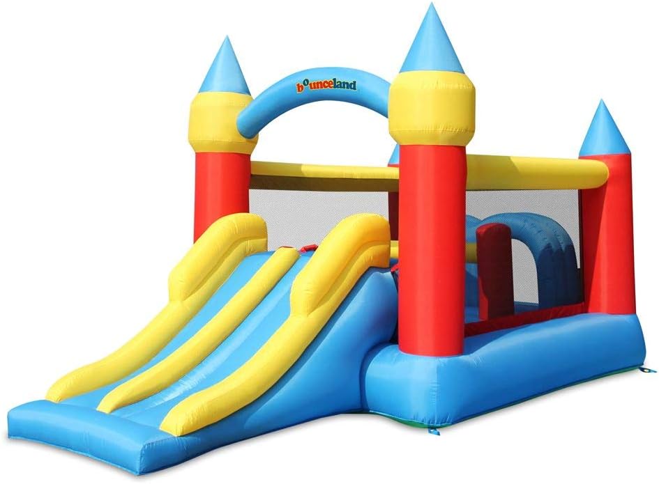 Amazon.com: Bounceland Castle Obstacle Bounce House with Slide, Jumping ...