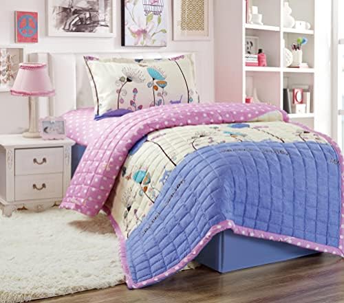 Kids Reversible 3Pcs Compressed Comforter Set, Soft Breathable Bedding ...