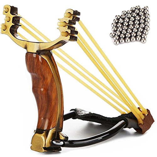 ZQQ Hunting Slingshot,Heavy Duty Wrist Rocket Slingshot Sling Shot for ...