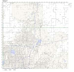Amazon.com: Edmond, OK ZIP Code Map Laminated: Home & Kitchen