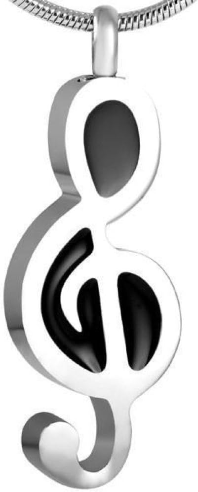Cherished Urns Music Note Memorial Ash Keepsake Cremation Pendant ...