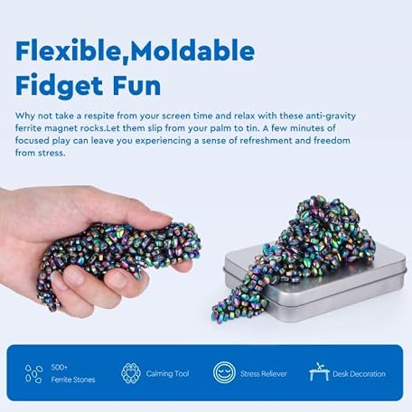 Mua 500+ Original Ferrite Putty Colorful, Fidget Toy Ferrite Stones for ...