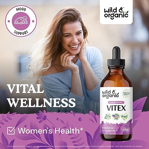 Vitex Supplement for Women - Organic Chasteberry Tincture - Vegan ...