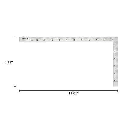Mua Liquidraw 150 x 300 mm Stainless Steel L Shape Square Ruler Double ...