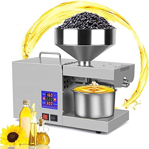950W Oil Press Machine, Commercial Machine Hot and Cold Oil Presser for ...