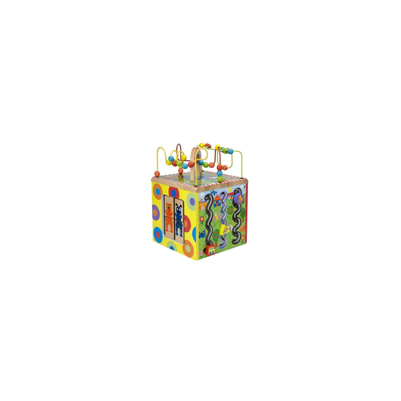 ALEX Jr. My Busy Town Wooden Activity Cube - Epic Kids Toys
