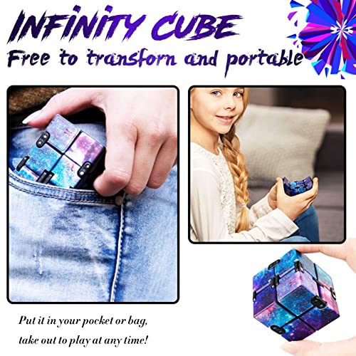 Infinity Cube Fidget Toys, Galaxy Space Fidget Cube Toys, Fidget Blocks ...
