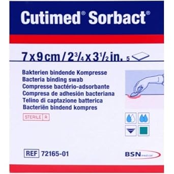Amazon.com: BSN Medical 7216501 Cutimed Sorbact Antimicrobial Dressing ...