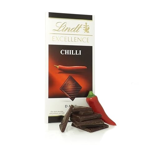 Lindt Excellence Chilli chocolate bar: Amazon.co.uk: Grocery