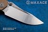 Maxace knives Maxace Sandstorm-K Folding Knife Bohler K110 Satin Plain ...