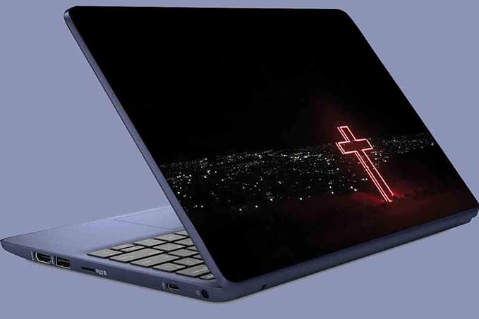 Religious Laptop Sticker|Christian Cross |Laptop Skin Decal Compatible ...