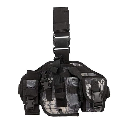 ACEXIER Tactical Drop Leg Holster with Magazine Pouch Military Tactical ...
