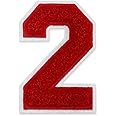 Amazon.com: Number 2 - Chenille Embroidery Varsity Iron-On Patch by pc ...