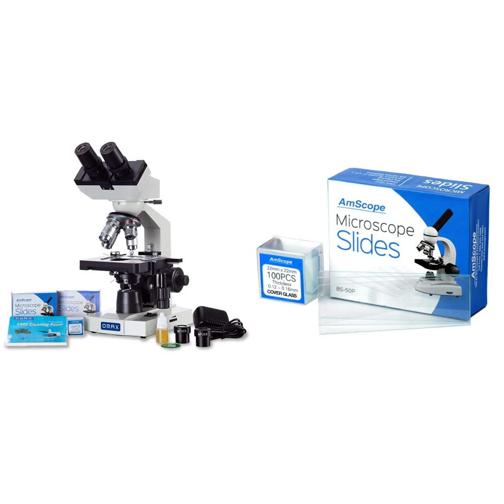 Buy OMAX 40X-2000X LED Binocular Compound Lab Micro w/Double Layer ...