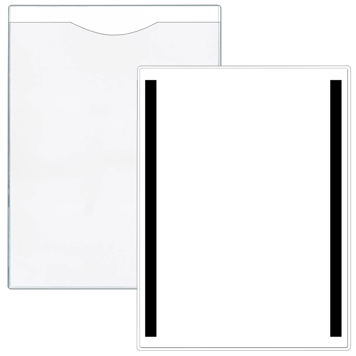 Amazon.com : StoreSMART - Plastic File Jackets - Magnetic - Clear 50 ...
