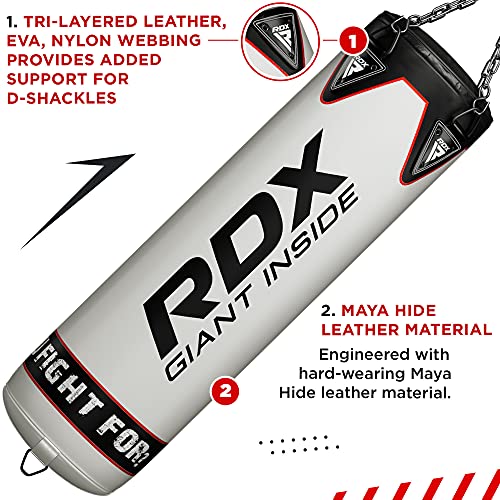 RDX Punching Bag Heavy Boxing Bag, 5pc Filled 4ft 5ft Anti Swing ...