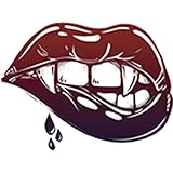 Amazon.com: EW Designs Vampire Lip Bite # 2 Vinyl Decal Bumper Sticker ...
