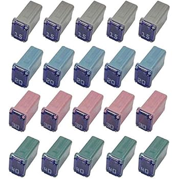 Amazon.com: 5 Pack 608830 30 Amp Micro Cartridge Fuses - FMM MCASE Type ...