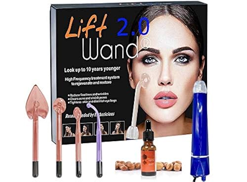 Lift Wand 2.0 Premium High Frequency Machine 2 Step Skin Care Anti ...