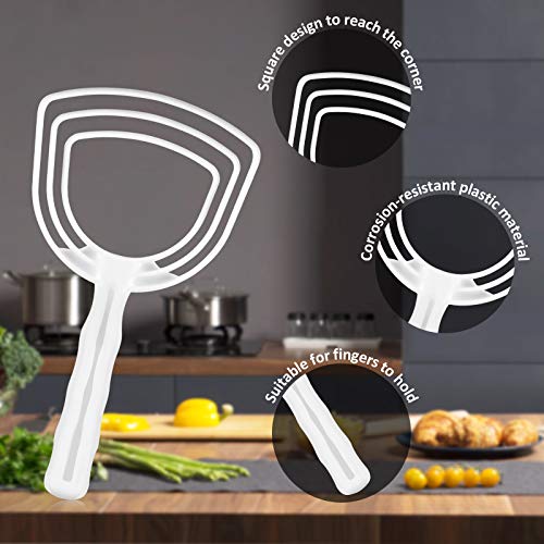 4 Pieces Meat Scraper Bone Dust Scraper Bone Scraper White Poly Scraper ...