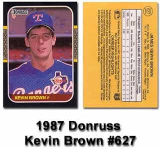 Amazon.com: 1987 Donruss Baseball Kevin Brown Rookie Card: Everything Else
