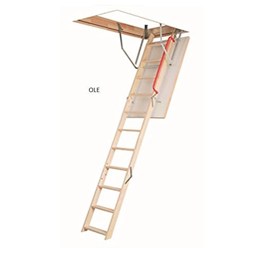 Optistep Wooden Timber Folding Loft Ladder Attic Stairs. Frame size ...