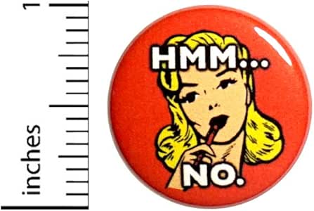 Amazon.com : Funny Sarcastic Button Vintage Comic Style Cool Backpack ...
