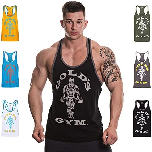 سعر Gold's Gym Men's Muscle Joe Contrast Stringer Vest Stringer Vest (Pack of 1) فى السعودية ...