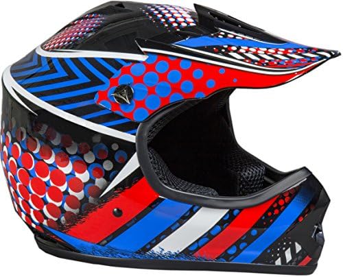 Fuel Helmets SH-ORJ016 Youth Off-Road Helmet, Multicolor, Large ...