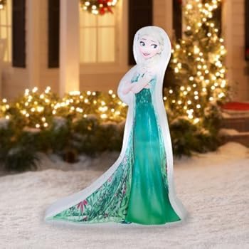 Amazon.com: Gemmy Airblown Inflatable Photorealistic Princess Elsa From ...
