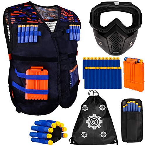 Meland Kids Tactical Vest Kit for Nerf Guns N-Strike Elite Series With ...