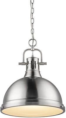 Capital Lighting 4432AN Transitional 1-Light Pendant, Antique Nickel ...