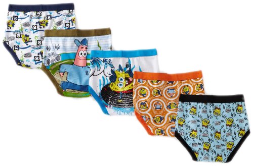 Nickelodeon Little Boys' SpongeBob Brief (Pack of 5) - Want It All