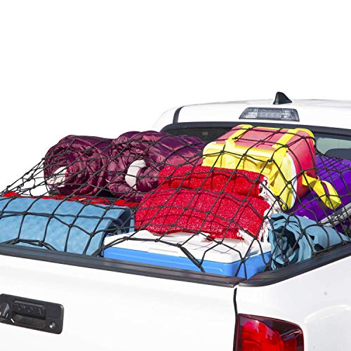 4’ x 6’ Bungee Cargo Net Stretches to 8’ x 12’, 5mm Rubber Rope, Thick ...