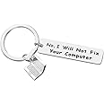Amazon.com: Baipilu Computer Programmer Gift Keychain Funny Keychain ...