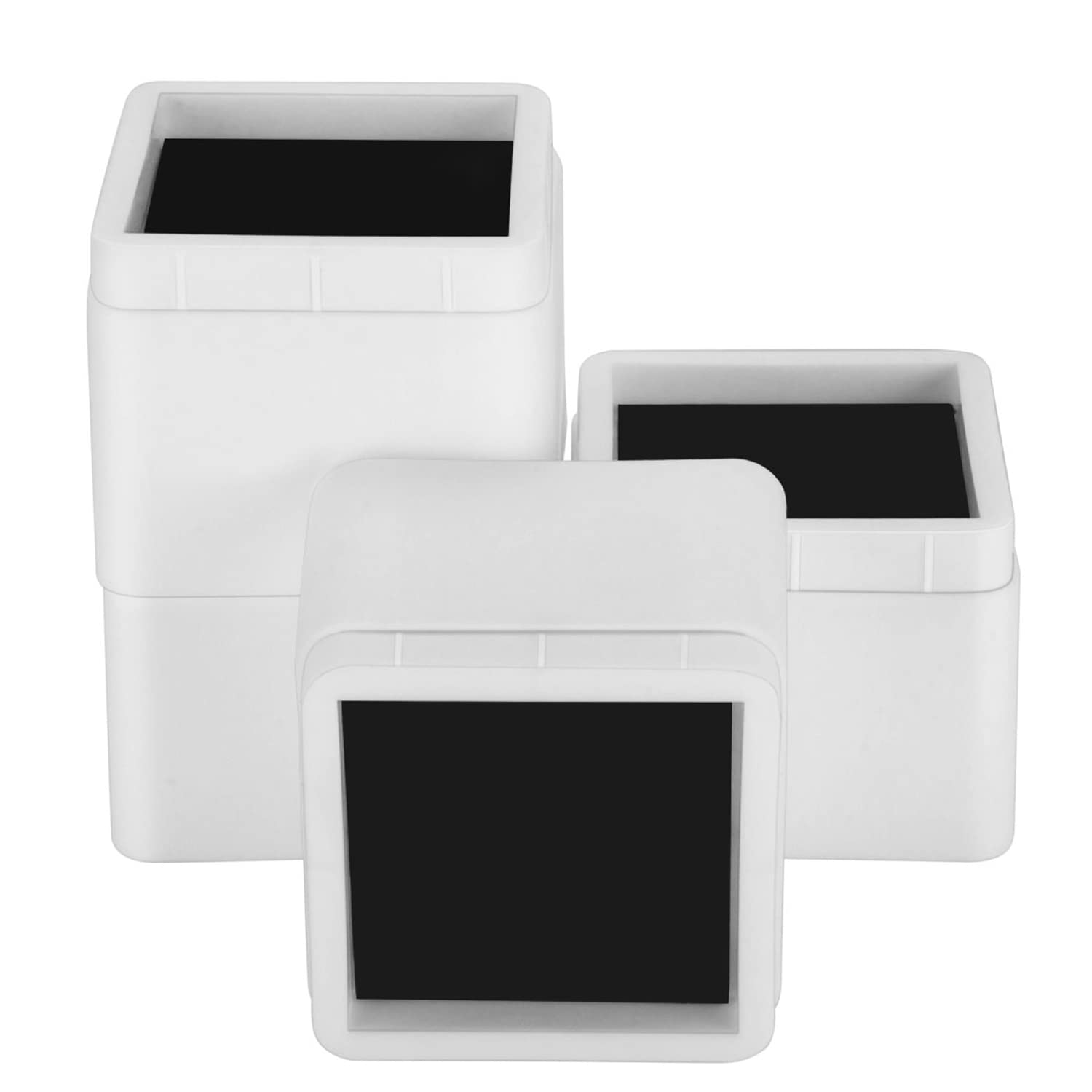 BTSD-home Bed Risers 3 or 6 Inch Heavy Duty Stackable Furniture Risers ...