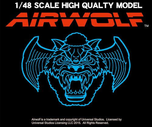 Aoshima Airwolf 1/48 Scale High Quality Diecast Model (metallic Black ...