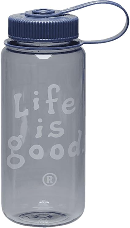Amazon.com : Life is good Stacked LIG Mini Water Bottle (Winter Gray ...