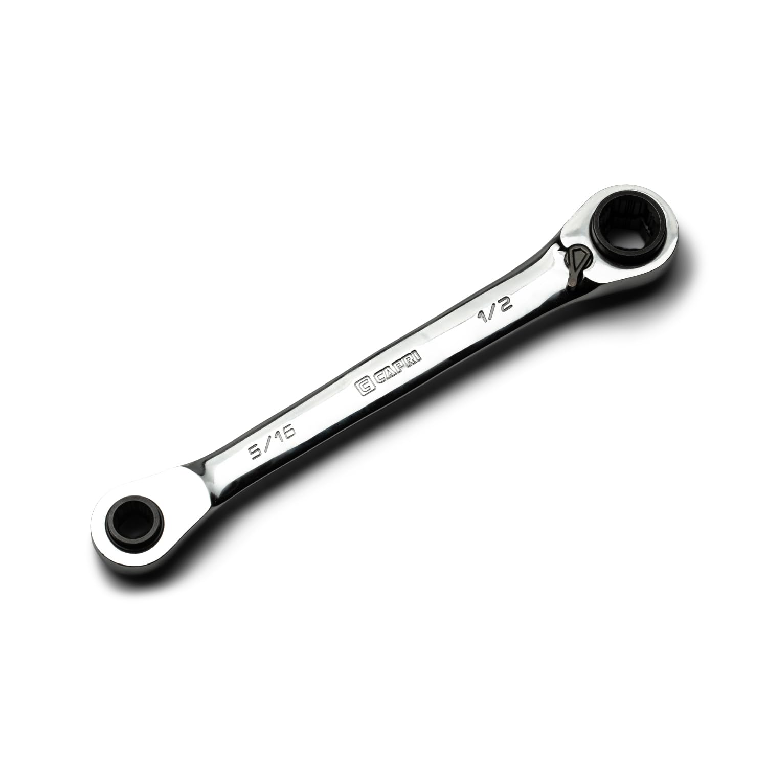 Capri Tools 4-in-1 120-Tooth Box End Reversible Ratcheting Wrench, 5/16 ...