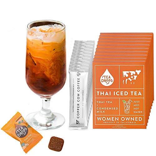 Tea Drops Thai Iced Tea Box Set | Authentic Instant Thai Tea Mix | 5 ...