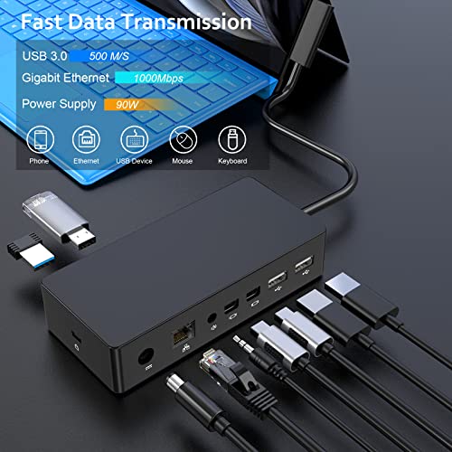 Surface Dock, Surface Pro Docking Station With 90W Power Supply ...