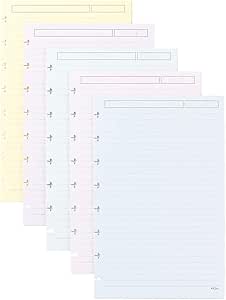 Amazon.com: TUL Discbound Refill Pages, Junior Size, Narrow Ruled, 100 ...
