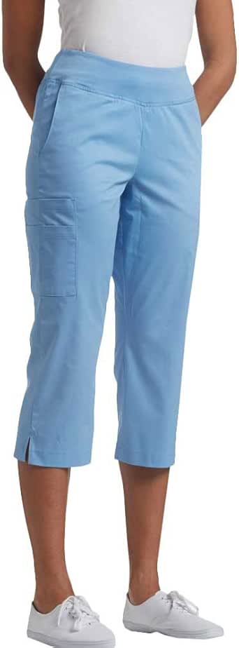 Amazon.com: Allure Yoga Inspired Scrub Capri Pants: Clothing