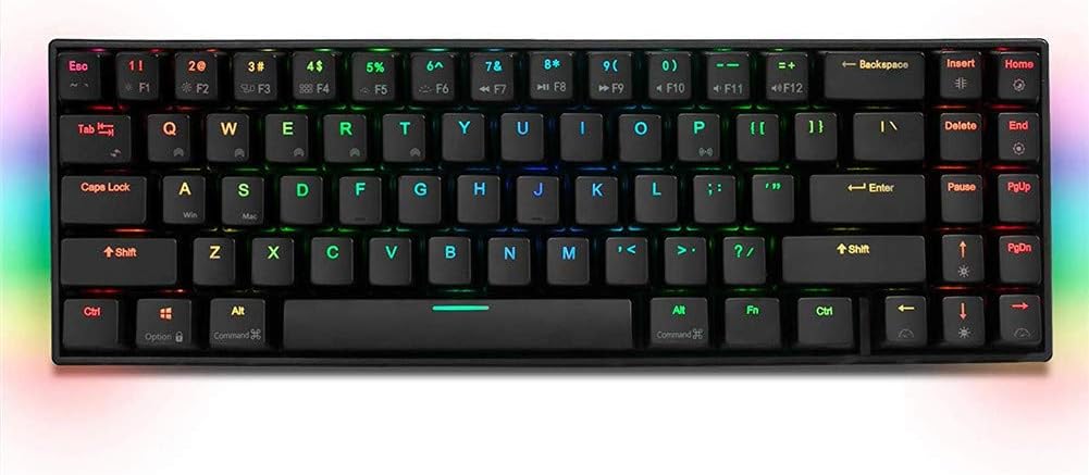 RK 71 Mechanical Keyboard RGB Backlit-MQUPIN Wired Wireless Bluetooth ...