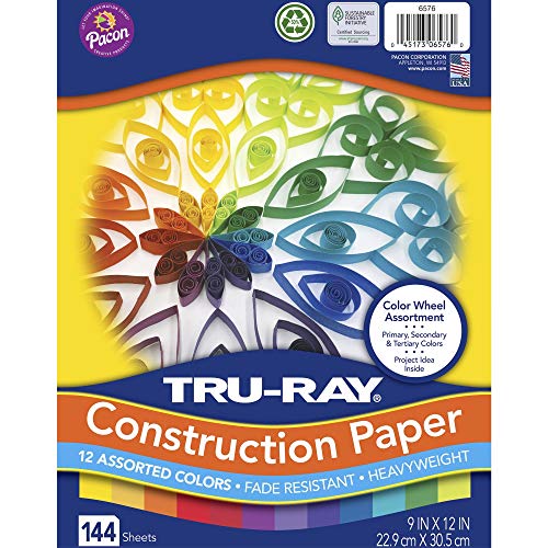 Tru-Ray – P6576 Color Wheel Assortment, 9 x 12 Inches, Assorted Colors ...