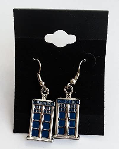 Amazon.com: Doctor Who Tardis Earrings 2D : Handmade Products