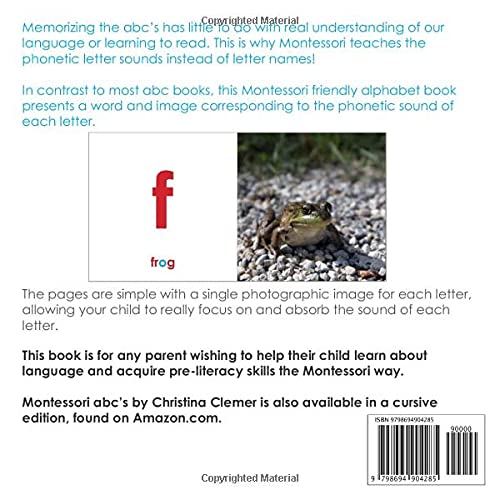 Montessori abc's (Montessori Early Reading) - PFL Store